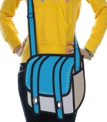 2D Cartoon Messenger Shoulder Bag 3D Purse Handbag | Kawaii Babe