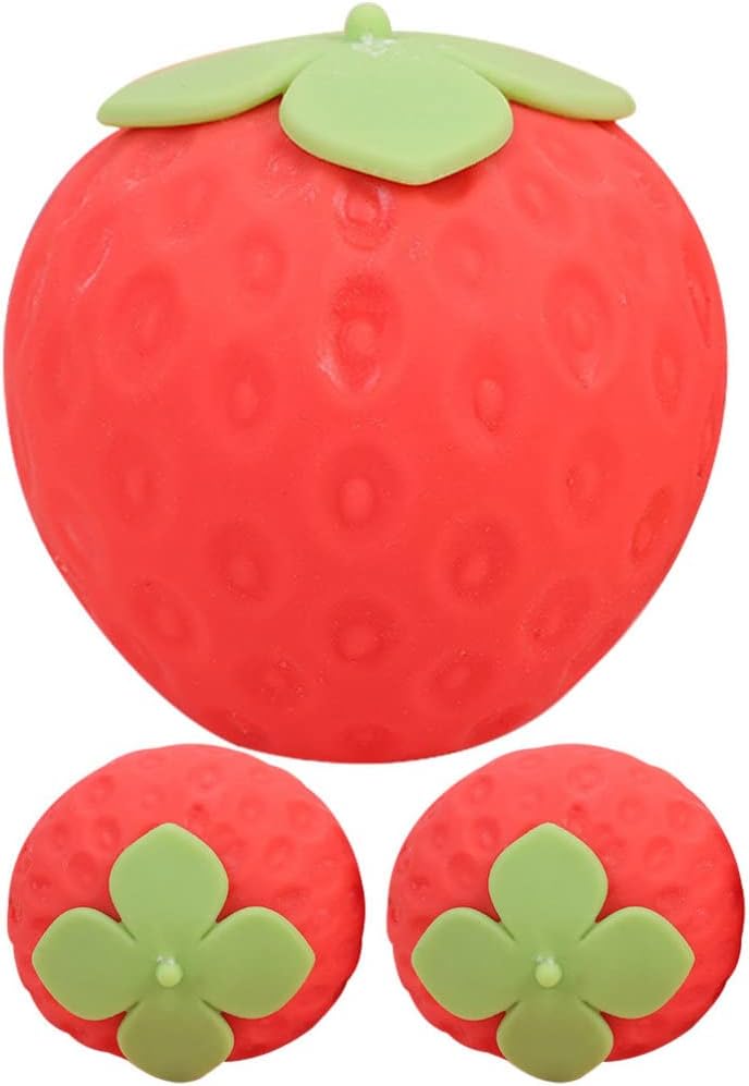 Strawberry Squishy Squeeze Toy Stress Relief | Kawaii Babe