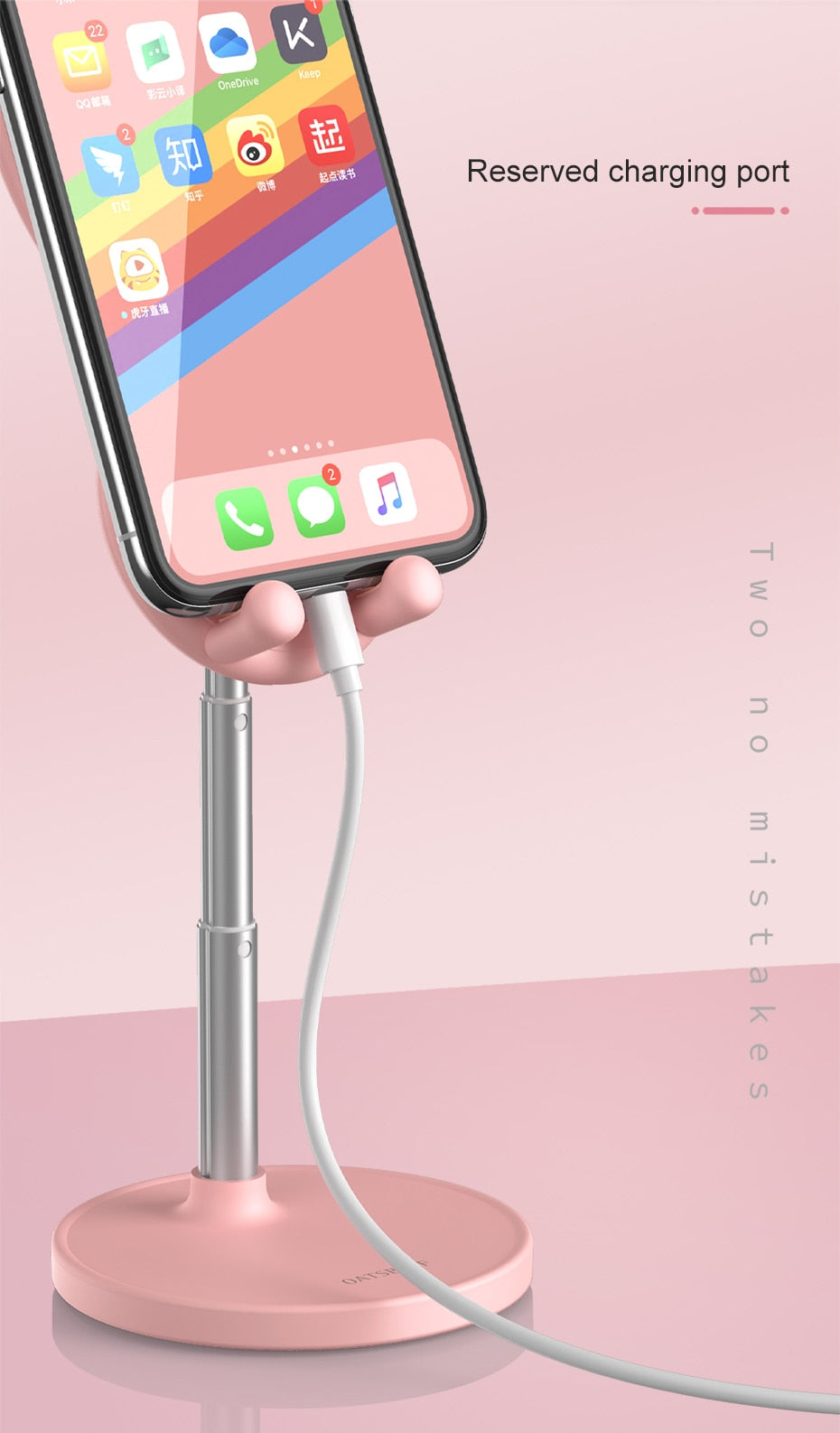 Pink Bunny Telescopic Phone Stand – Kawaii Babe