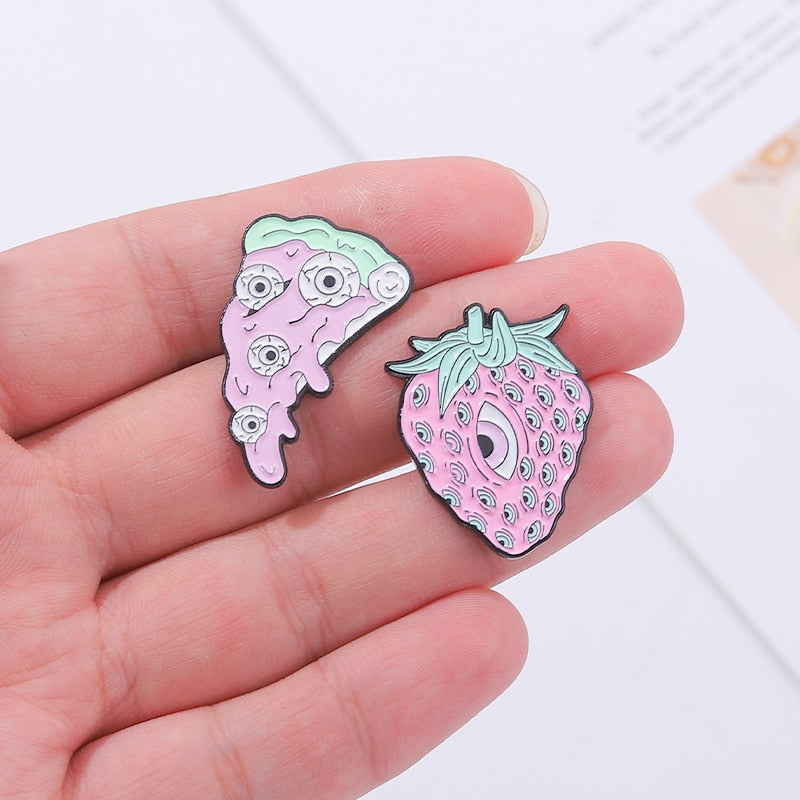 Pastel Goth Creepy Cute Enamel Pin Set – Kawaii Babe