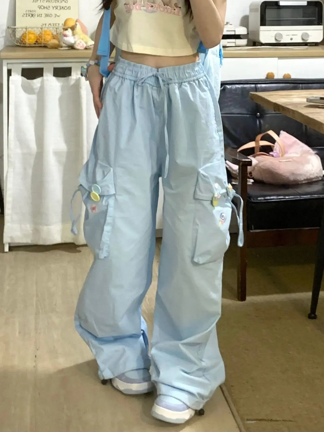 Baby Blue Kawaii Cargo Pants – Kawaii Babe