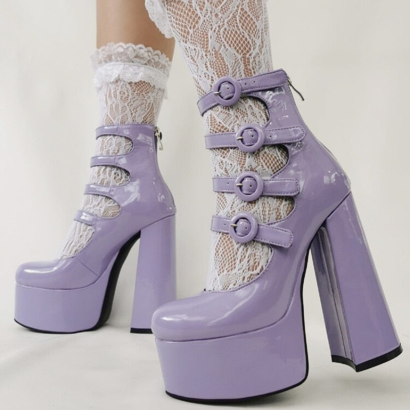Baddie Babydoll Sky High Platform Cosplay High Heels | Kawaii Babe