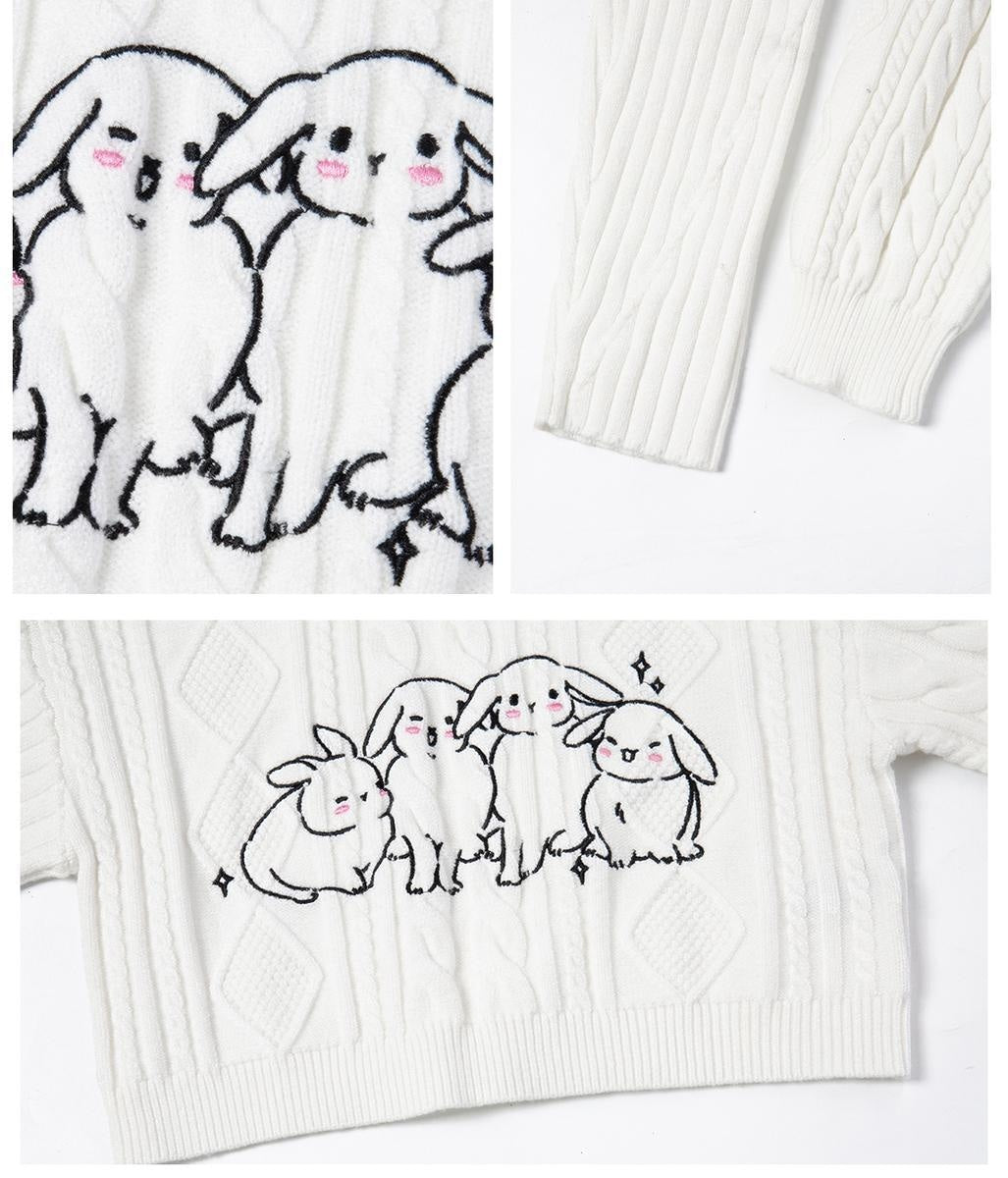 Buncha Bunnies Slouchy Turtleneck – Kawaii Babe