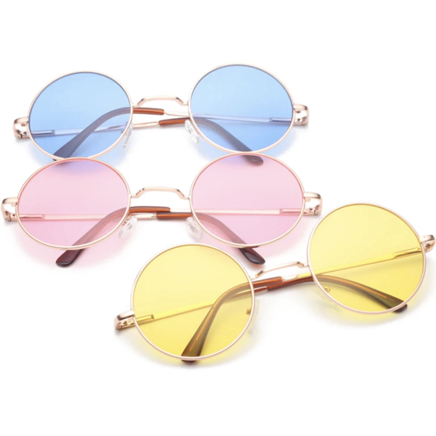 Candy Colored Circle Sunglasses John Lennon Glasses Shades Kawaii Babe