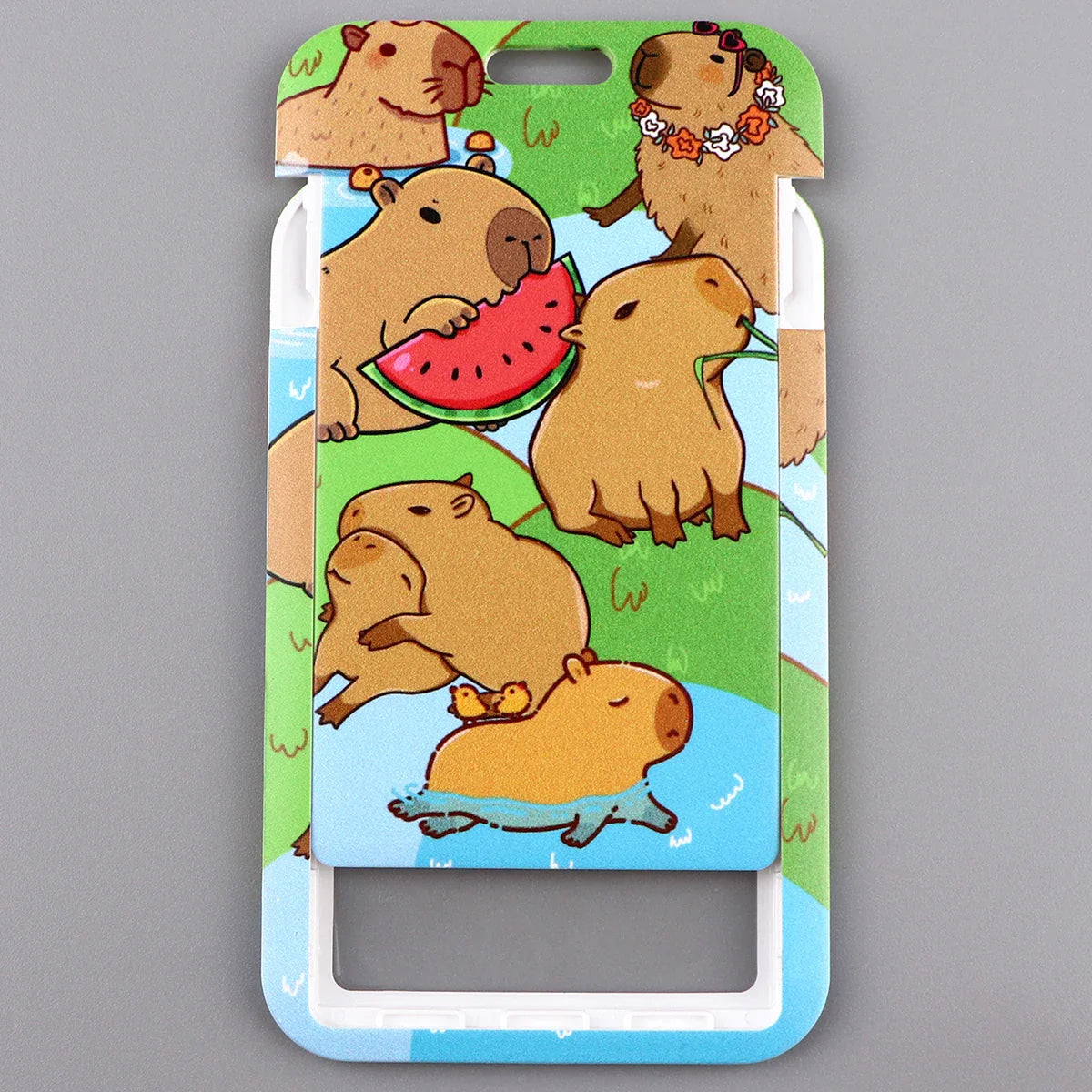 Cute Capybara Lanyard & Card Holder Necklace | Kawaii Babe