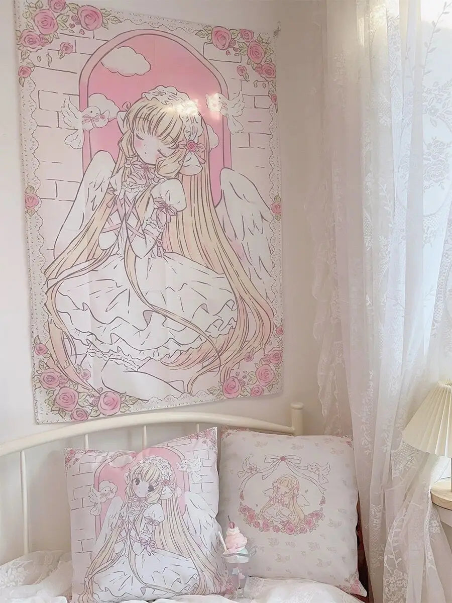 Pink Pastels Chi Wall Art Tapestry Poster | Kawaii Babe