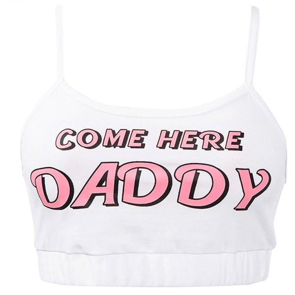 Come Here Daddy Crop Top Tank | Kawaii Babe