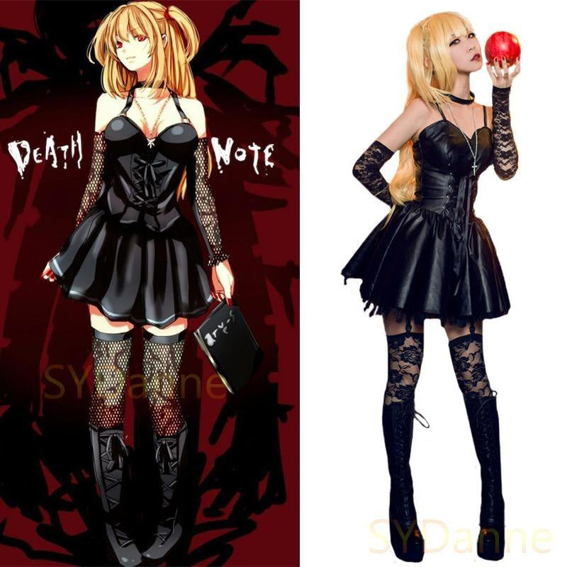 Death Note Misa Amane Cosplay Set Goth Anime Girl | Kawaii Babe