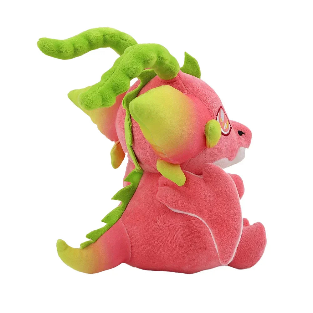 Green & Pink Dragon Fruit Plush Stuffed Animal | Kawaii Babe