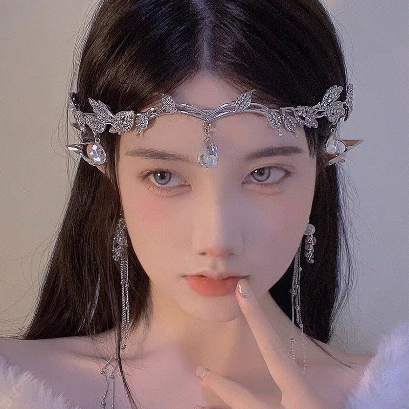 Elven Princess Crown Ethereal Jeweled Tiara | Kawaii Babe
