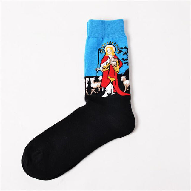 Famous Artwork Socks Picasso Van Gogh Artist Unisex | Kawaii Babe