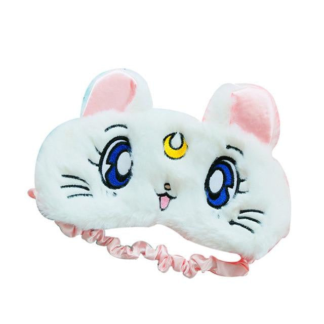Magical Girl Kitty Cat Luna Sleep Mask Blindfold Fur | Kawaii Babe