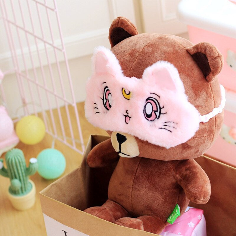 Magical Girl Kitty Cat Luna Sleep Mask Blindfold Fur | Kawaii Babe