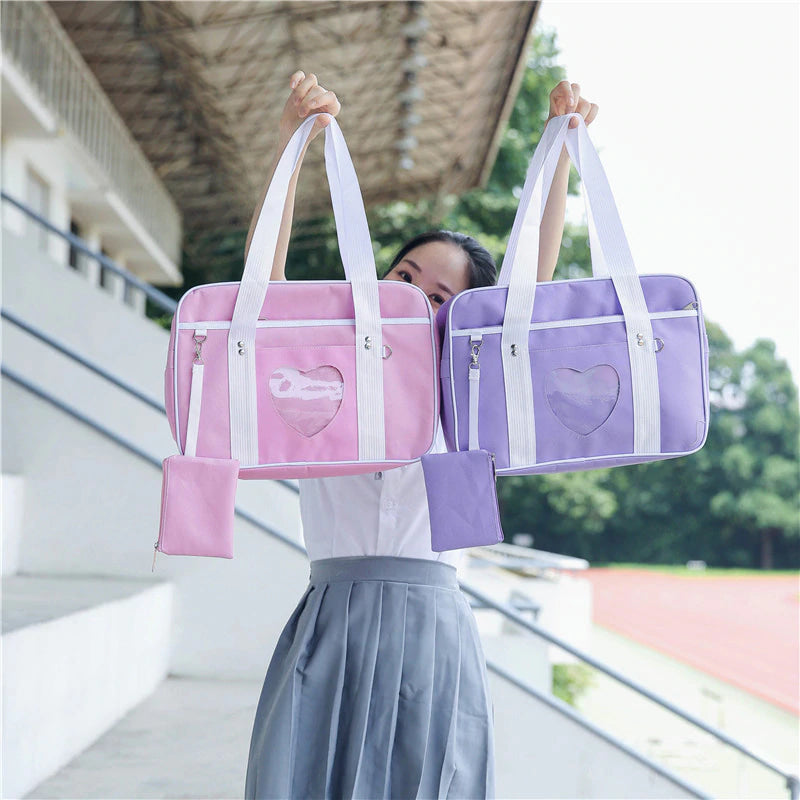 Handy Heart Handbag Messenger Duffle Bag Pastel Cute | Kawaii Babe