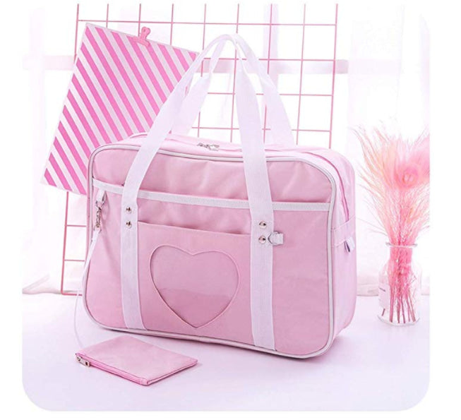 Handy Heart Handbag Messenger Duffle Bag Pastel Cute | Kawaii Babe