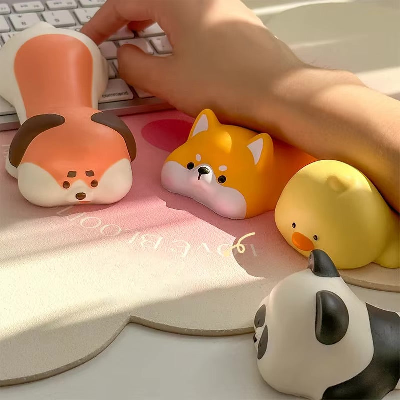 Squishy Kawaii Friends Kitty Piggy & Bunny Wrist Rests | Kawaii Babe