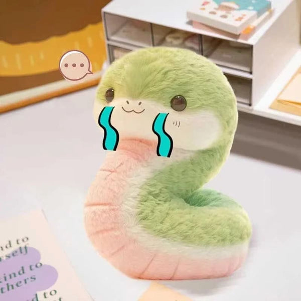 Kawaii Green Snake Plush Toy Stuffed Animal 25cm – Kawaii Babe