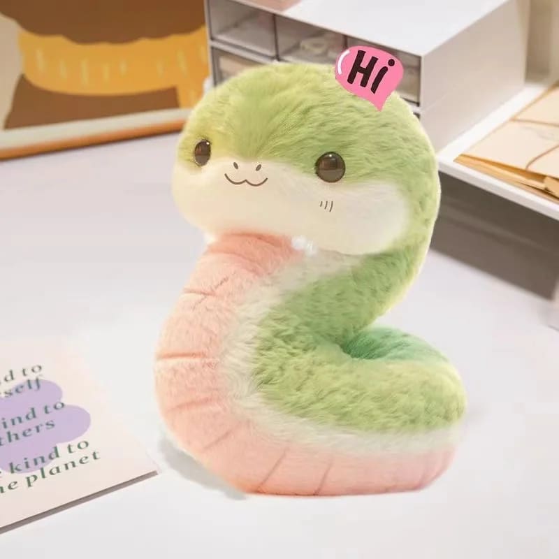 Kawaii Green Snake Plush Toy Stuffed Animal 25cm – Kawaii Babe