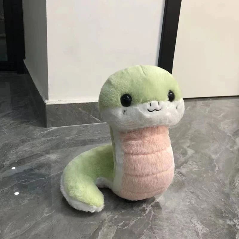 Kawaii Green Snake Plush Toy Stuffed Animal 25cm – Kawaii Babe