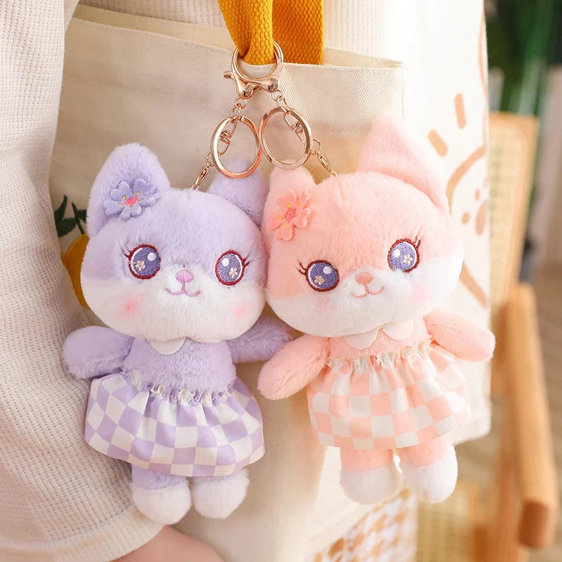 Kawaii Plush Fox Pendant Keychains Stuffed Animal | Kawaii Babe