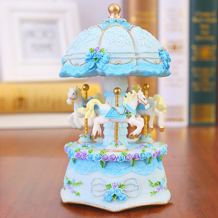 Light Up Carousel Music Box Fairy Kei Merry Go Round | Kawaii Babe