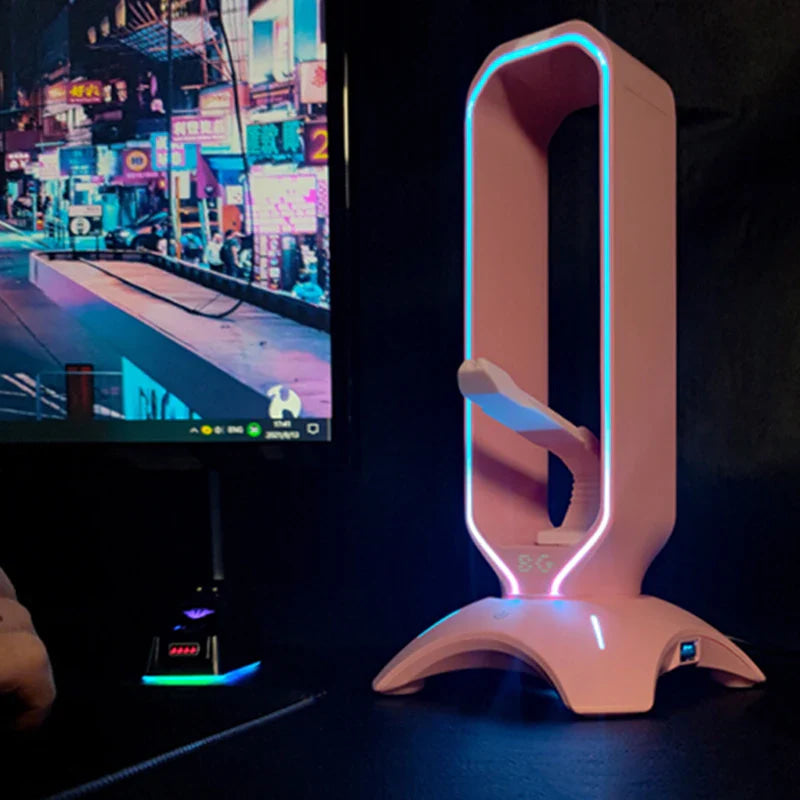 Light Up Headset Display & Dock Station | Kawaii Babe