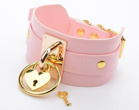 Locket O-Ring Collar Choker Oversized With Key | Kawaii Babe