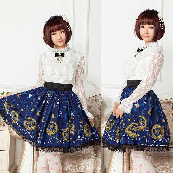 Gothic Lolita Steampunk Skirt Plus Size Kawaii Cute | Kawaii Babe
