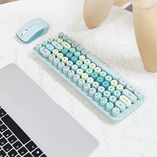 Pastel Candy Keyboard & Mouse Set Gaming | Kawaii Babe