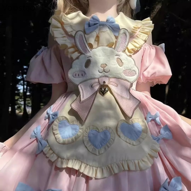 Pastel Easter Bunny Kawaii Lolita Dress | Kawaii Babe