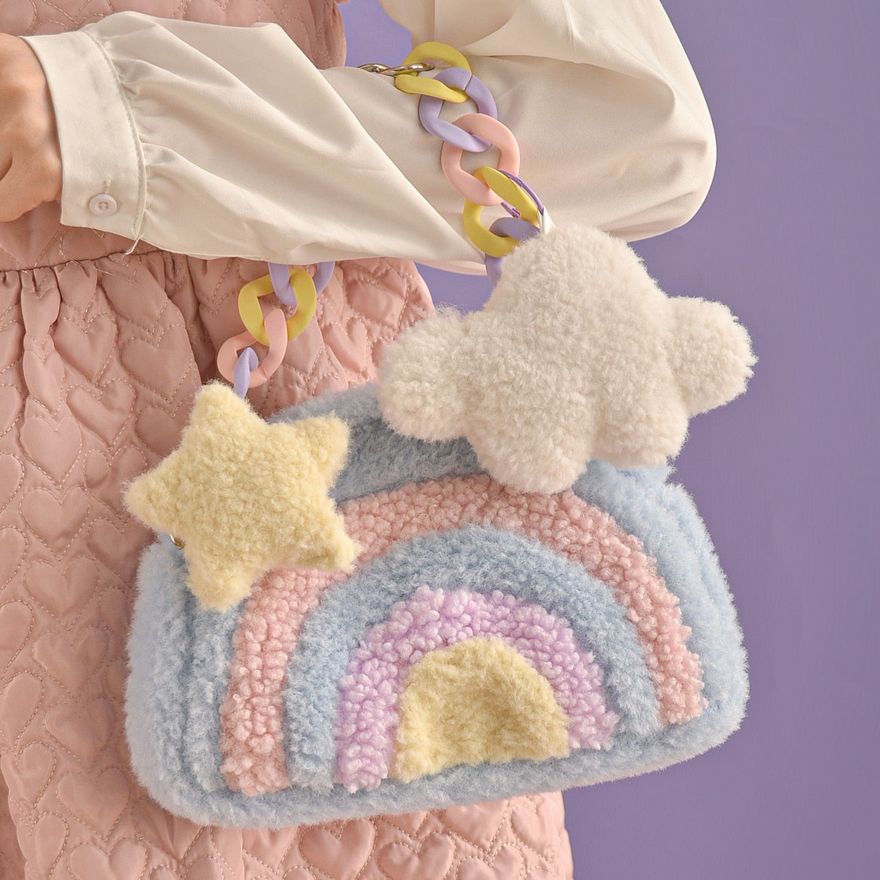 Pastel Rainbow Cloud Purse – Kawaii Babe