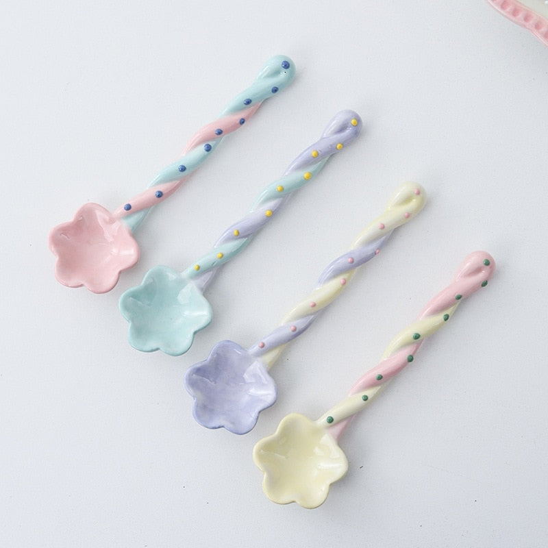Pastel Star Spoons Fairy Kei Baking Bakeware Home Kawaii Babe
