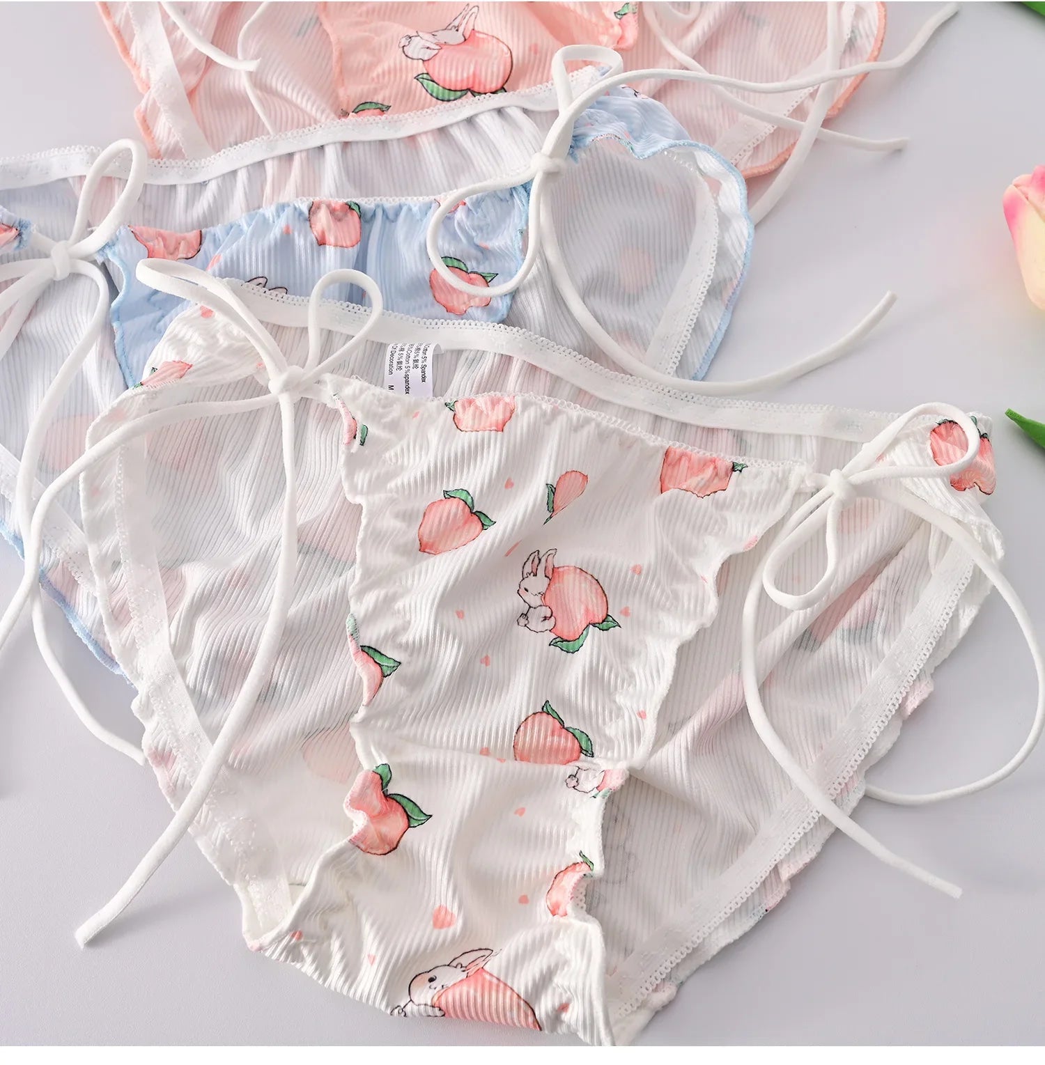 Kawaii Cute Peach Bunny Perfection Panties Womens Underwear – Kawaii Babe