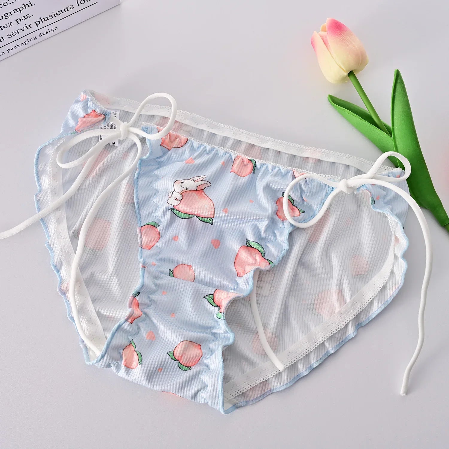 Kawaii Cute Peach Bunny Perfection Panties Womens Underwear – Kawaii Babe