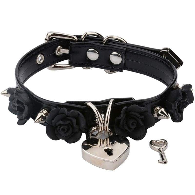 Rose Locket Flower Collar Choker Necklace | Kawaii Babe