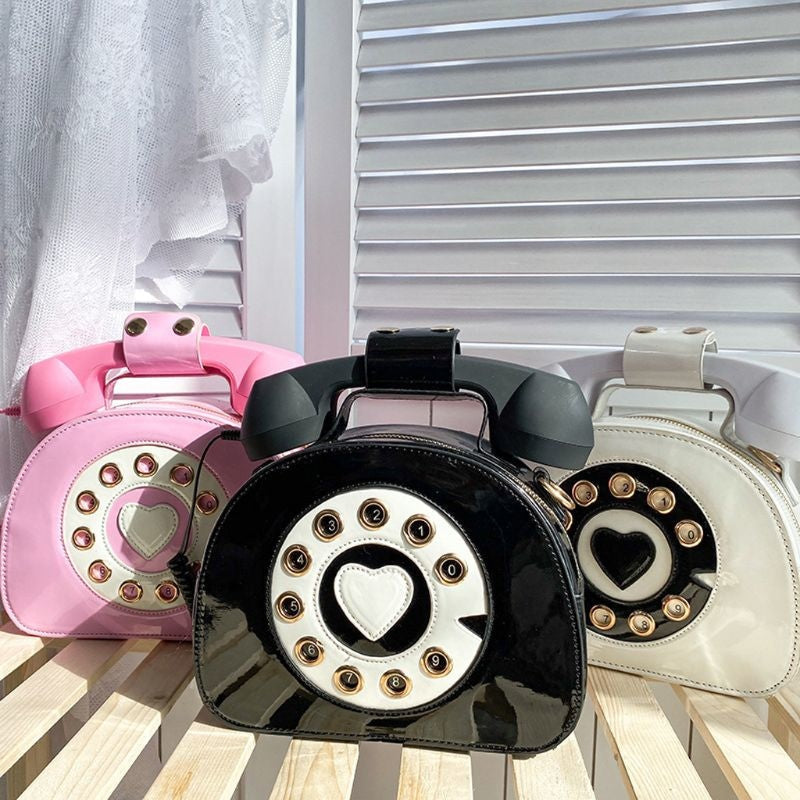 3D Rotary Telephone Handbag Purse Kawaii Cute | Kawaii Babe