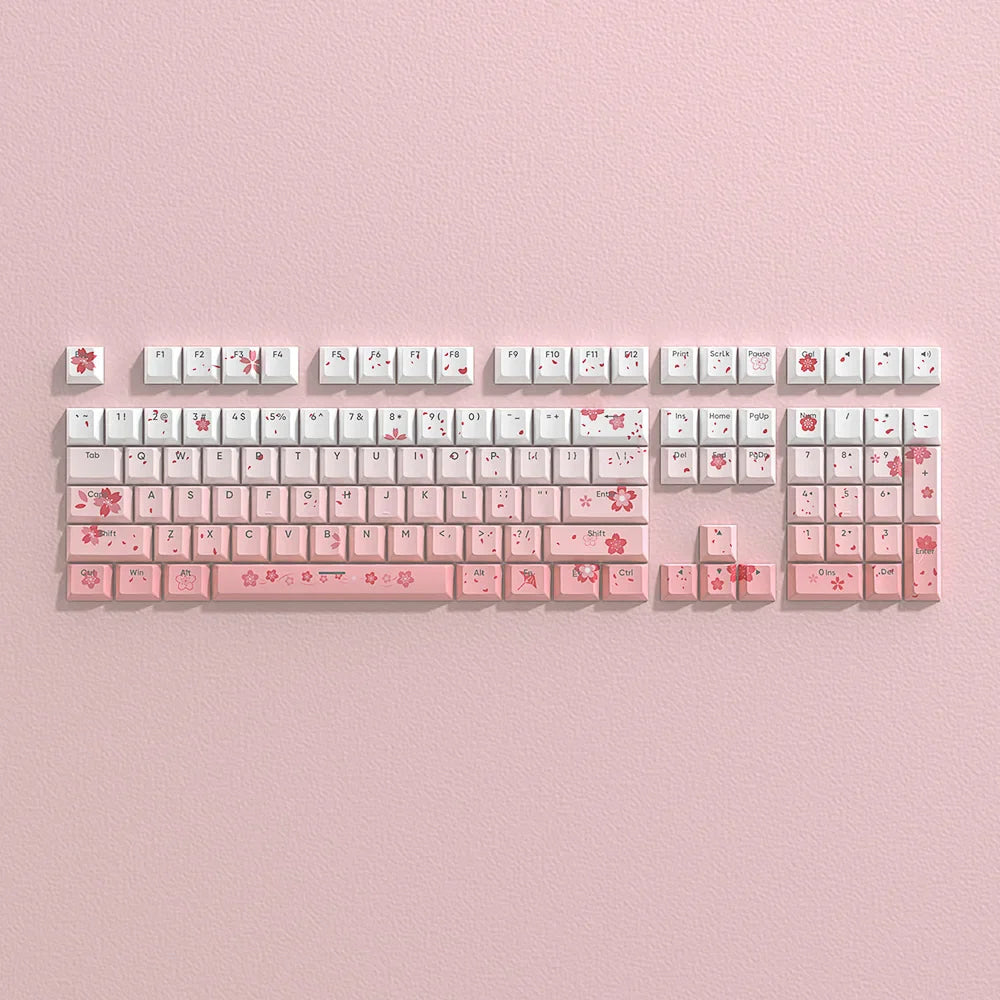 Sakura Blossom Backlit Key Caps Full Set | Kawaii Babe
