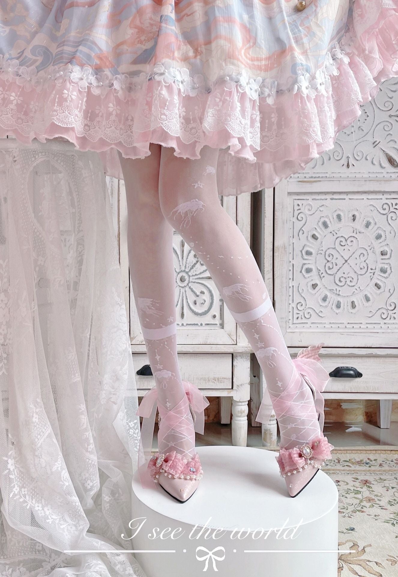 Sheer Ribbon Nylon Thigh Highs – Kawaii Babe