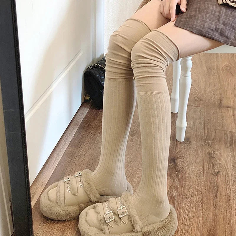 Soft & Slouchy Thigh High Socks Stockings – Kawaii Babe