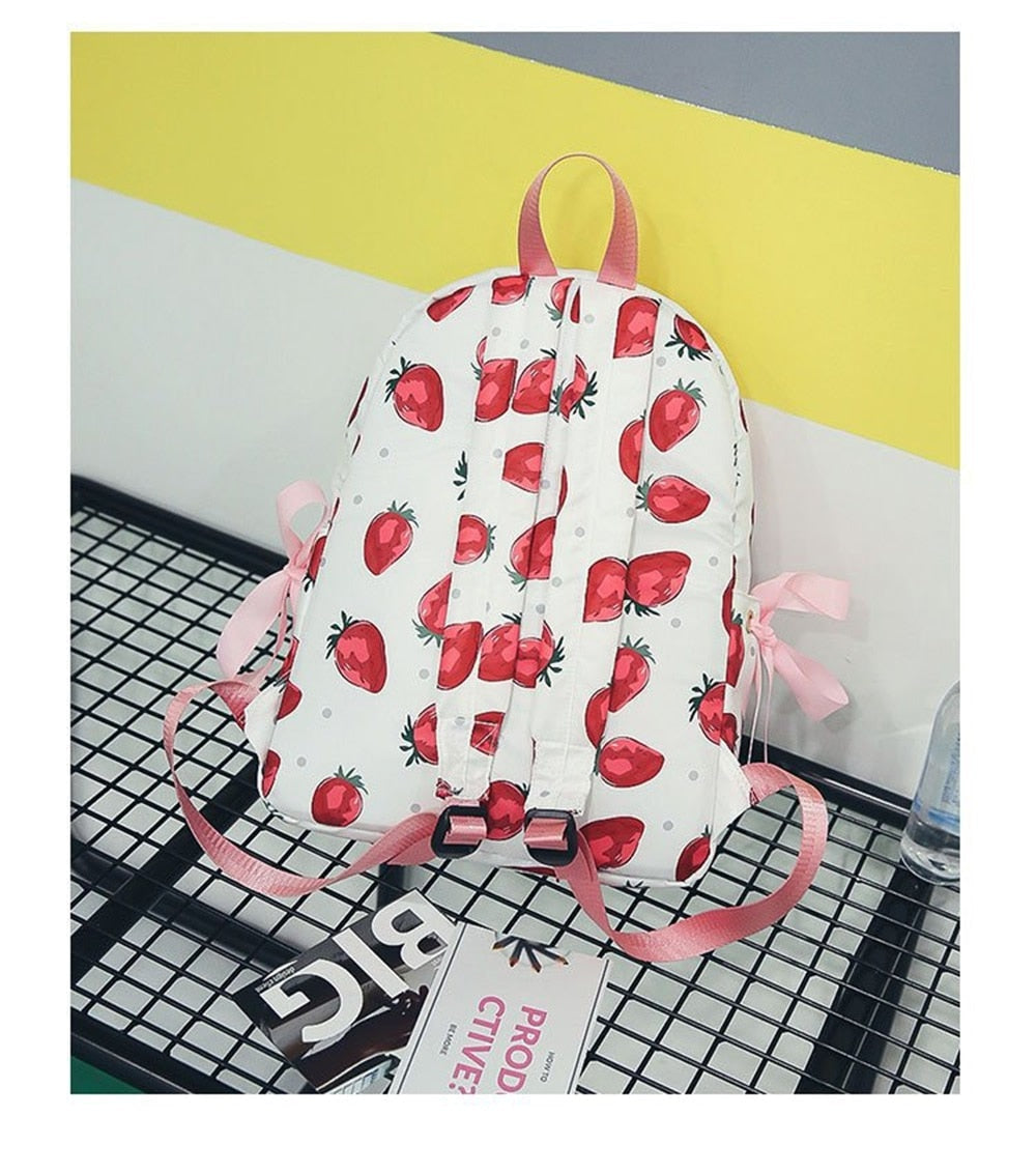 Harajuku Strawberry Backpack Pastel Tumblr Aesthetic | Kawaii Babe