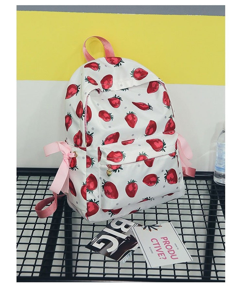 Harajuku Strawberry Backpack Pastel Tumblr Aesthetic | Kawaii Babe