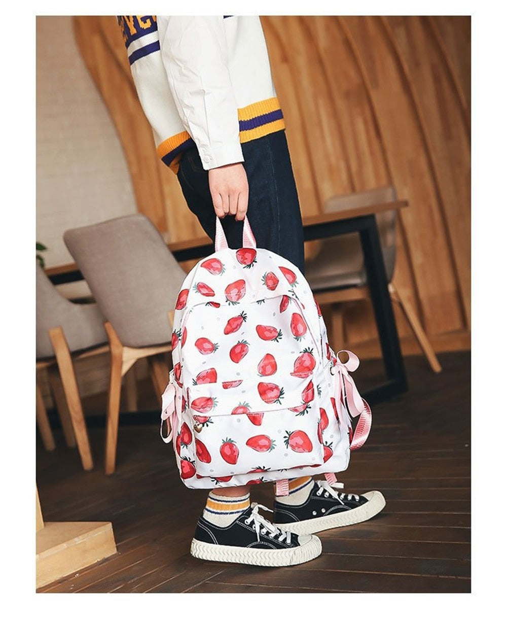Harajuku Strawberry Backpack Pastel Tumblr Aesthetic | Kawaii Babe