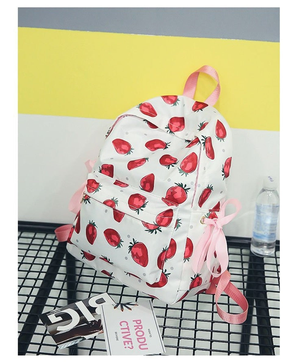 Harajuku Strawberry Backpack Pastel Tumblr Aesthetic | Kawaii Babe