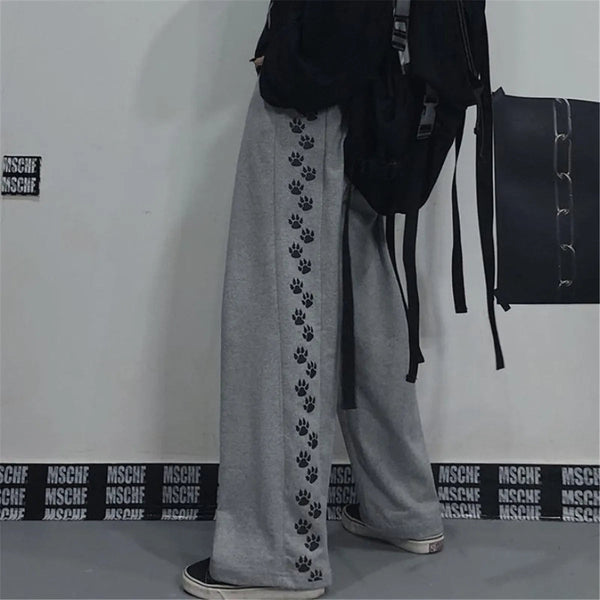 Teddy Bear Line Up Sweatpants with Hearts & Butterflies | Kawaii Babe