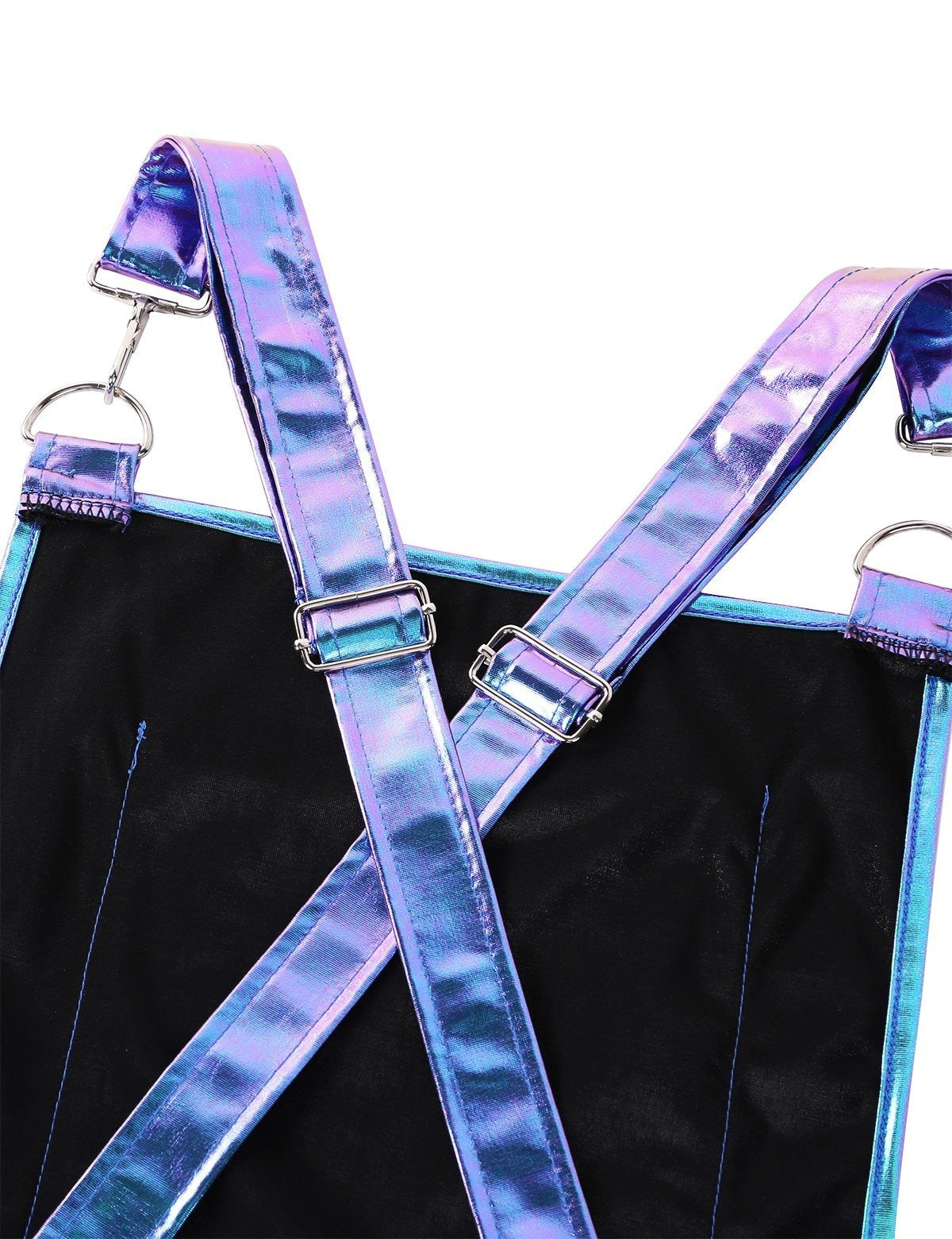Vinyl Princess Overall Dress Suspenders Holographic | Kawaii Babe