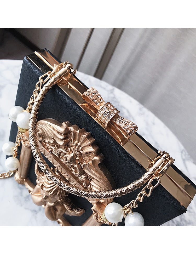 Luxury 3D Gold Angel Handbag Purse Victorian Vintage Chic Kawaii Babe