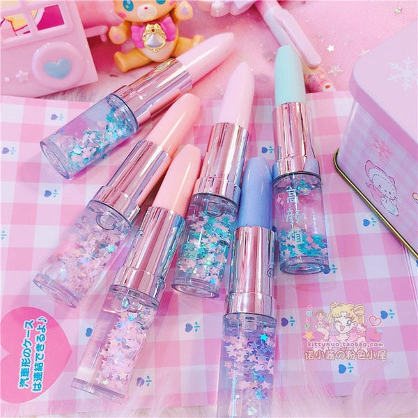 Aesthetic Lipstick Gel Stylus Pens Kawaii Cute Stationary Kawaii Babe