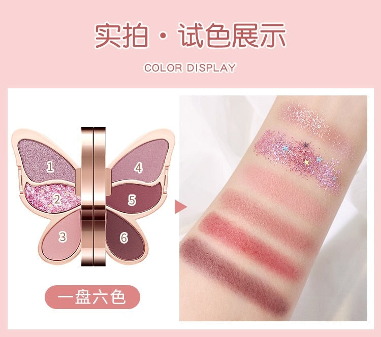 Angelic Butterfly Eyeshadow Palette Makeup Wing Kawaii Babe