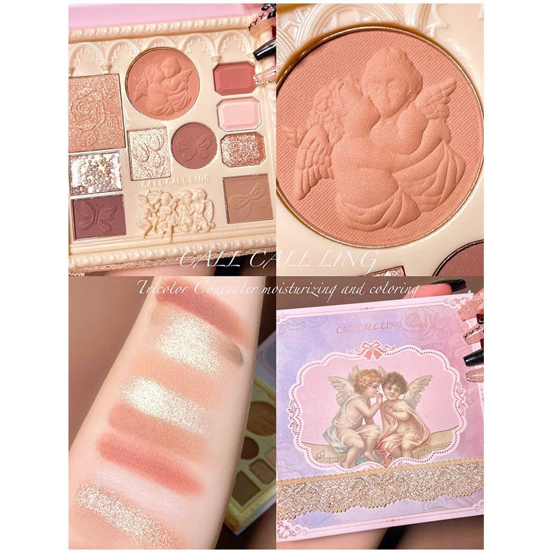 Angelic Symphony Eyeshadow Palette Make Up Blush Contour Kawaii ...