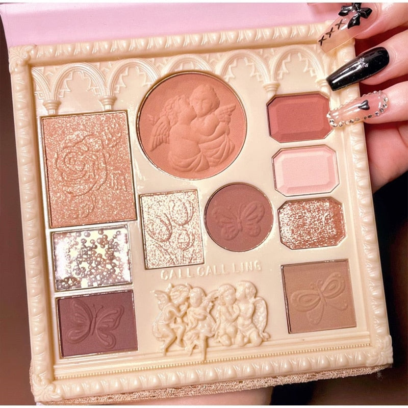 Angelic Symphony Eyeshadow Palette Make Up Blush Contour Kawaii ...